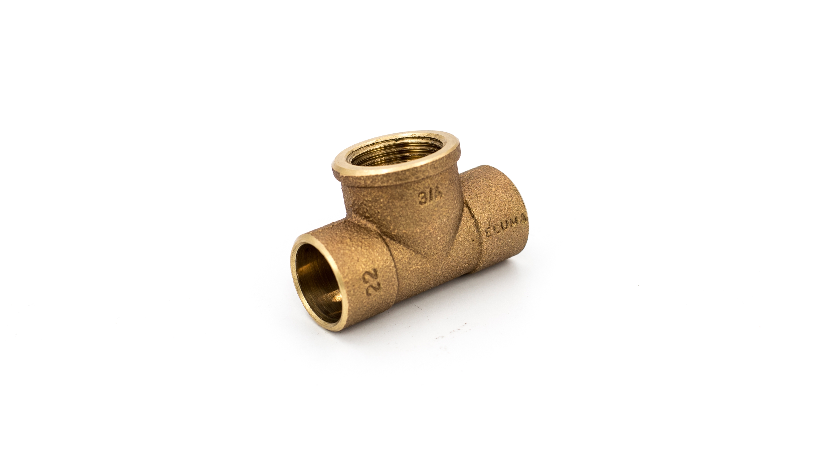 Tê de bronze 712 sem anel 15 x 1/2 x 15 Eluma #10000991 - Ferreira ...