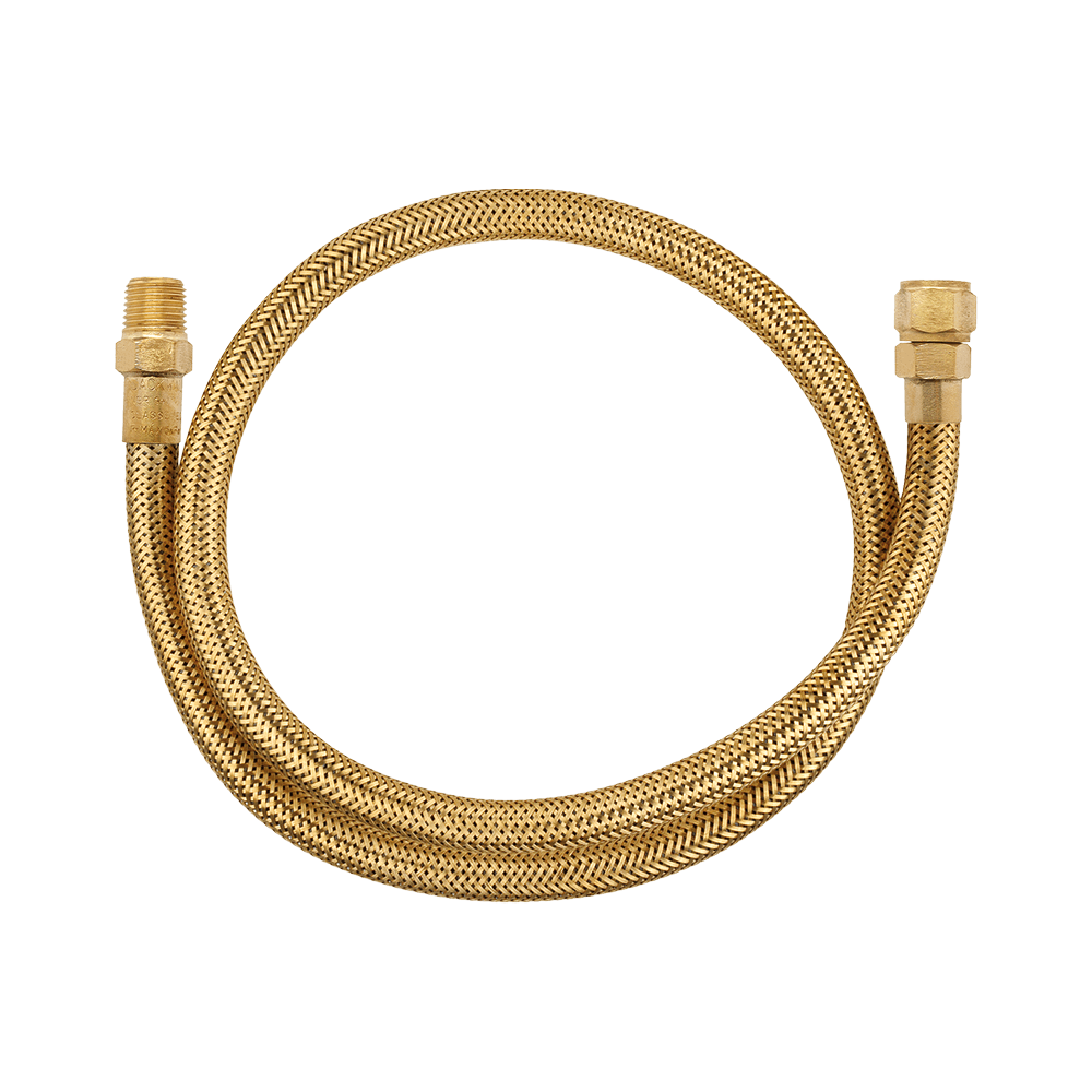 Ligação Flexível Tomback 100cm GLP/GN diâmetro 3/8-1/2 BSP fêmea macho ...