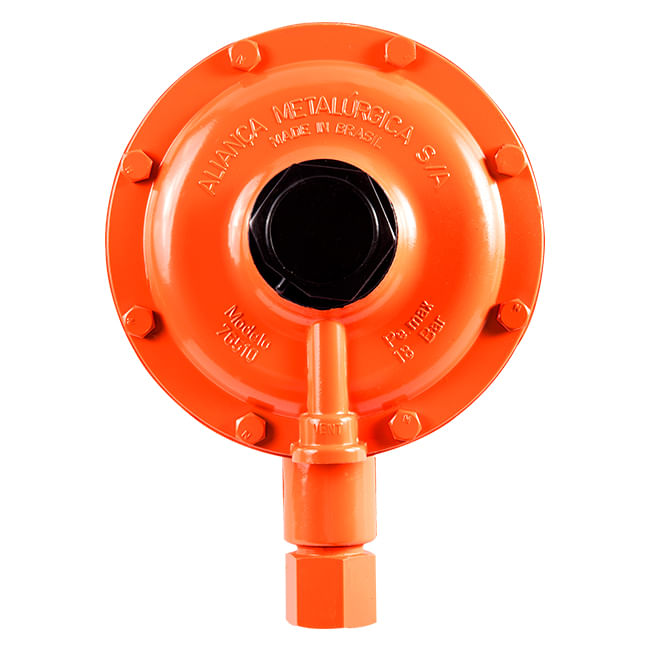 Regulador industrial laranja 76510/01 GLP 50kg Aliança #19013 ...