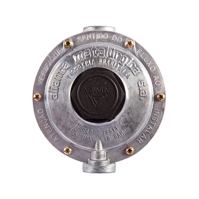 Regulador industrial bruto 76511/14 GLP 13kg Aliança #65577 - Ferreira ...